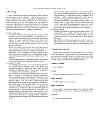 How to approach supervisors for research opportunities | PDF