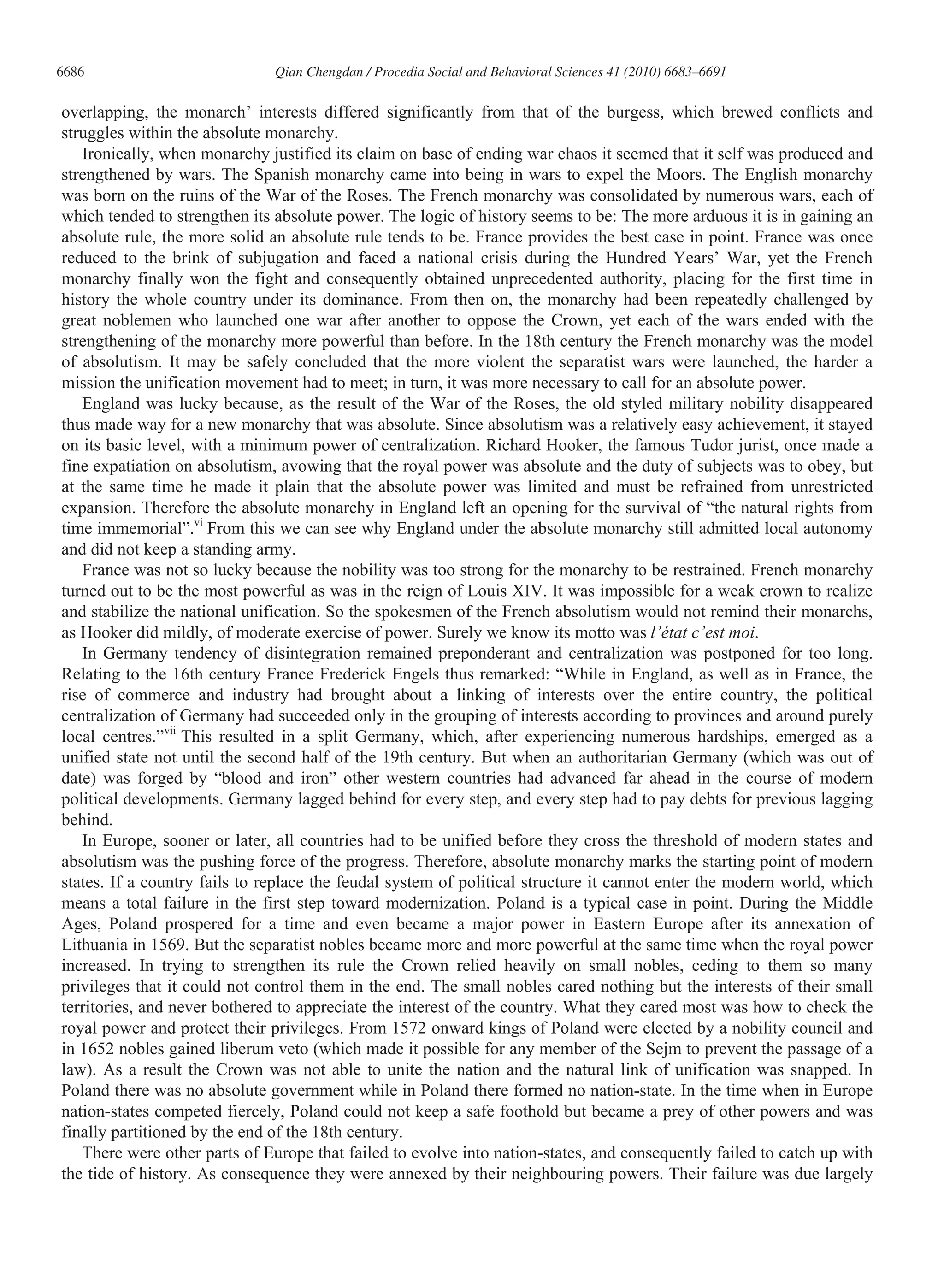 Transformation of European states | PDF