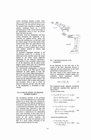 Intelligent Control of a Robot Manipulator | PDF | Robotics | Technology & Computing