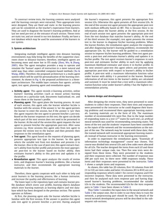 Design a personalized e-learning system based on item response theory and artificial neural ...