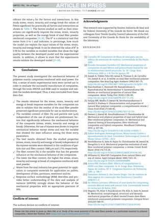 Study of the reuse potential of the sisal fibers powder as a ...