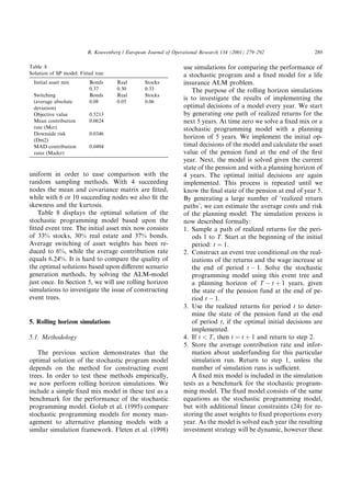 Scenario generation and stochastic programming models for asset liabiltiy management | PDF