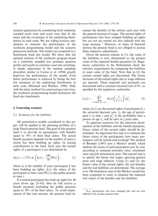 Scenario generation and stochastic programming models for asset ...