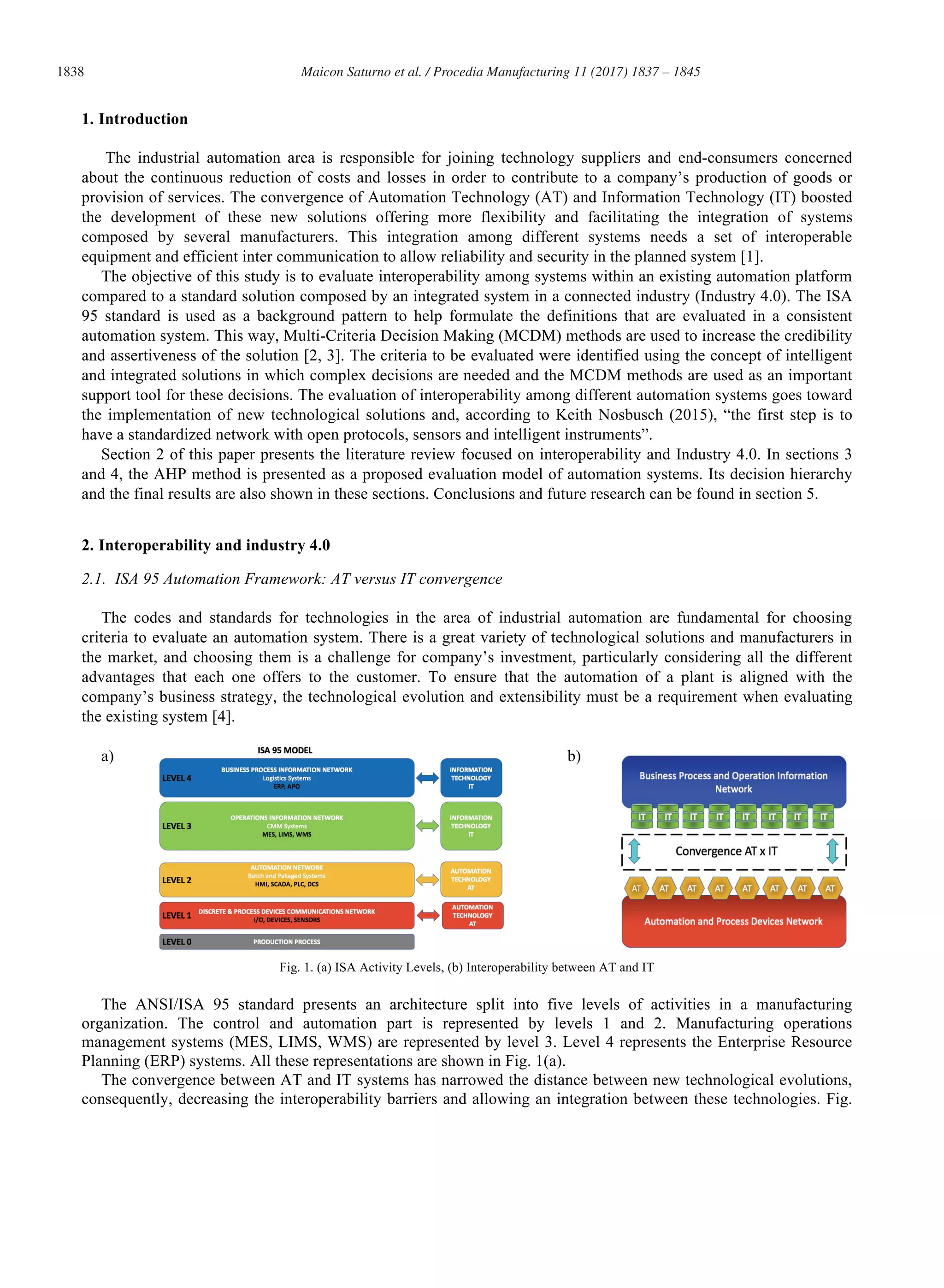 Evaluation Of Interoperability Between Automation Systems Using Multi