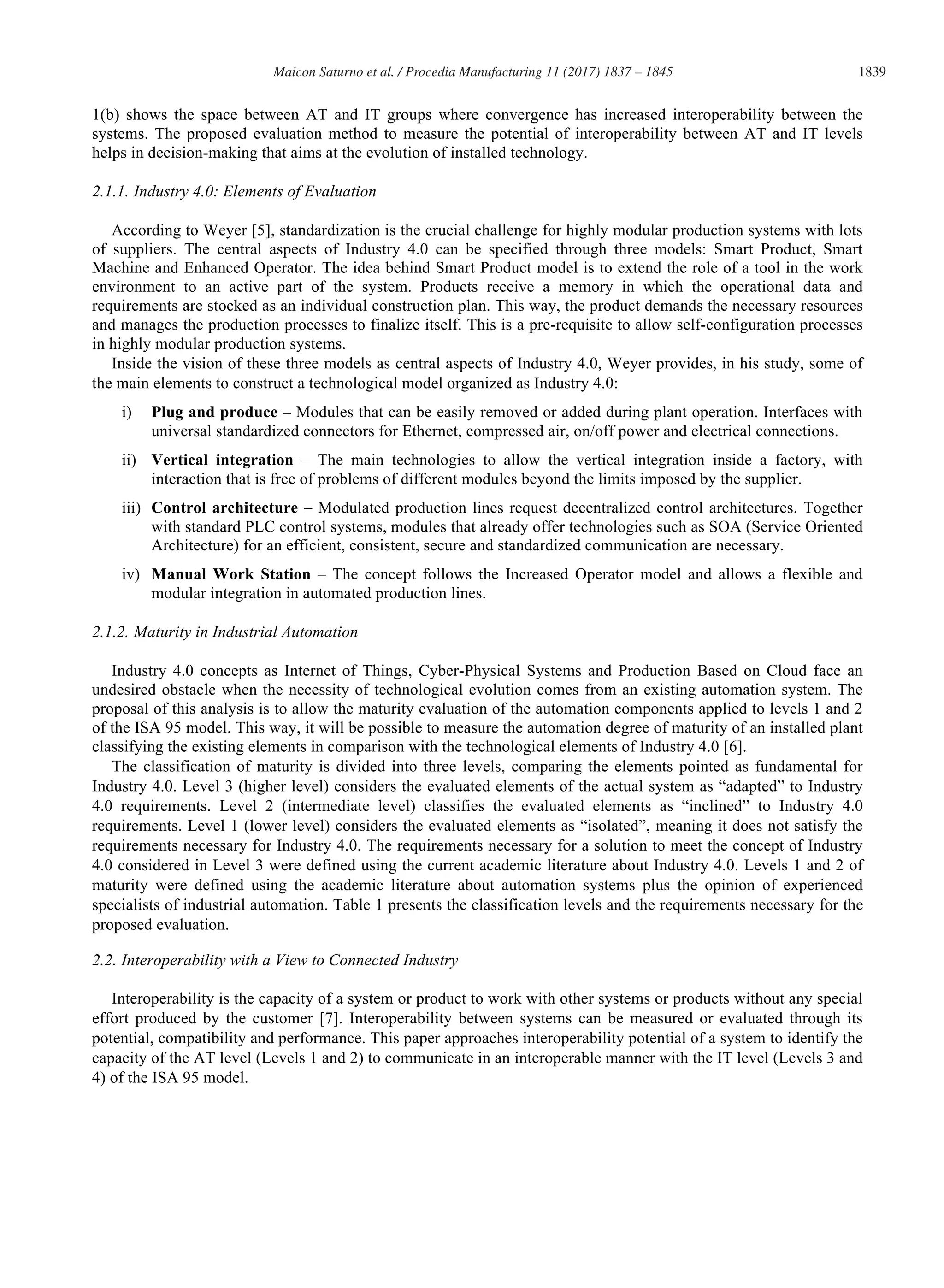 Evaluation Of Interoperability Between Automation Systems Using Multi