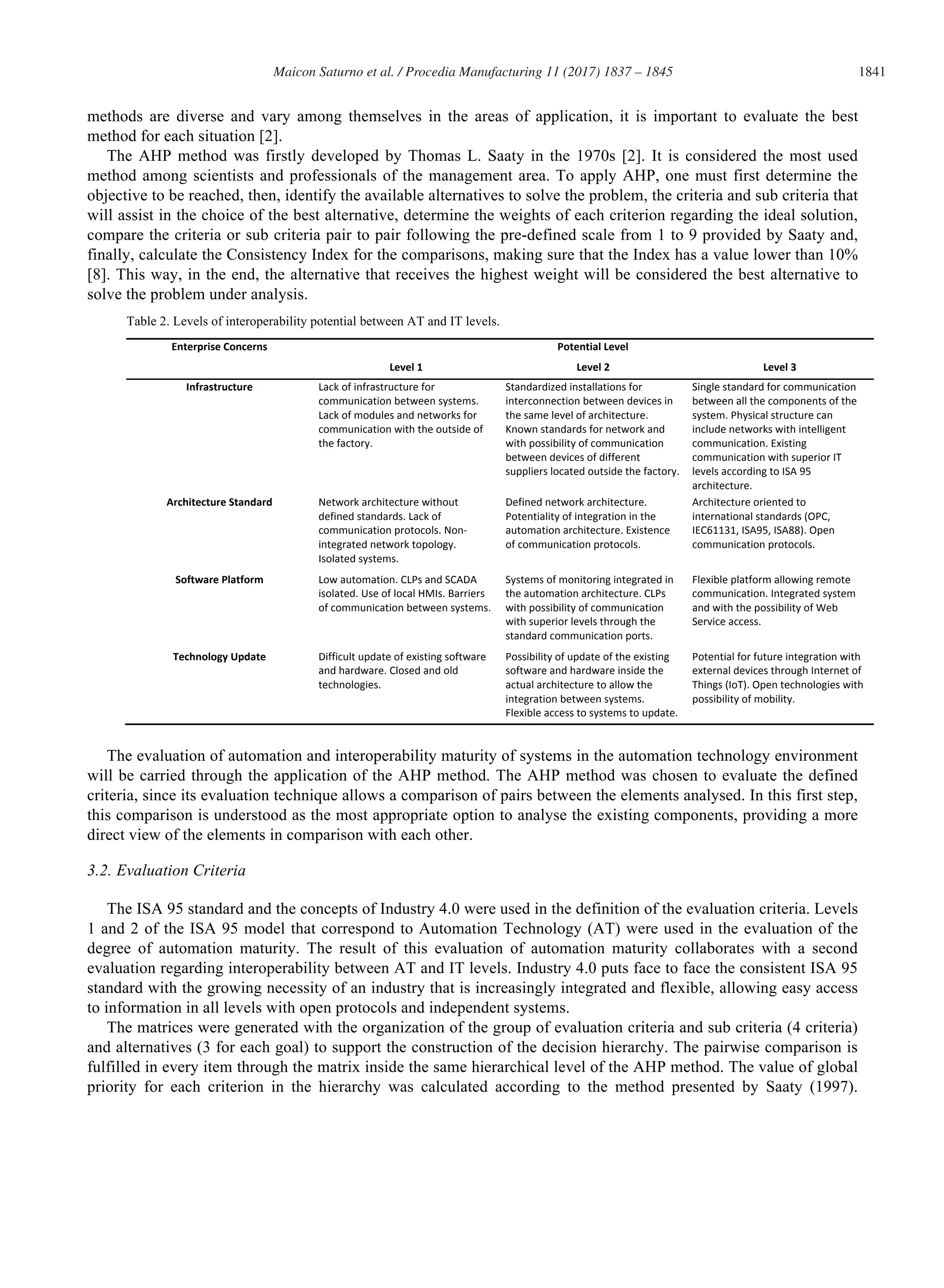Evaluation Of Interoperability Between Automation Systems Using Multi