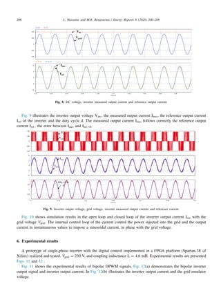 Control technique for single phase inverter photovoltaic system connected to the grid | PDF
