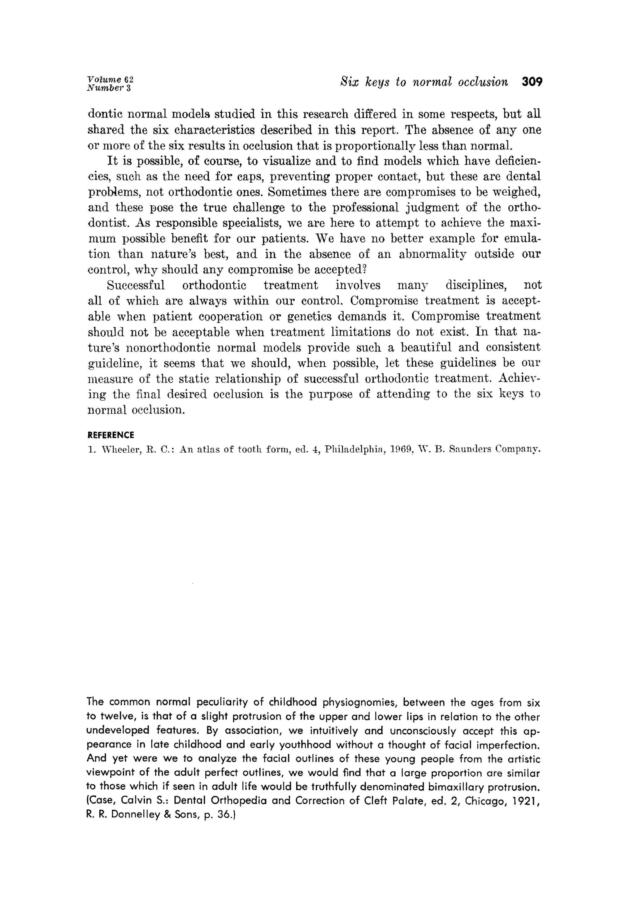 seis llaves de la oclusion | PDF
