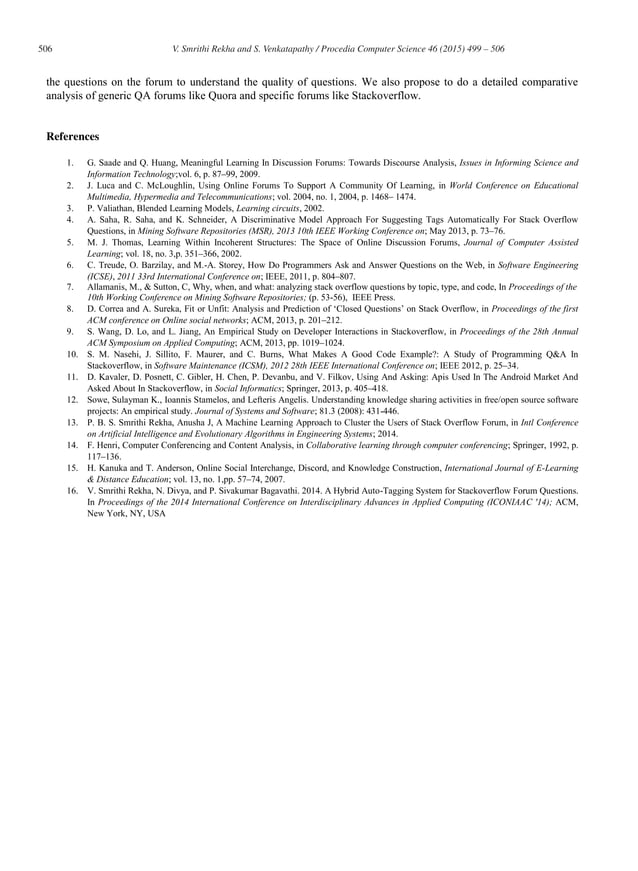 Individual and social benefits of online discussion forums | PDF