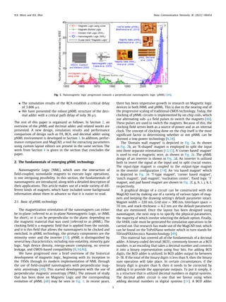 Efficient architecture for arithmetic designs using perpendicular NanoMagnetic Logic | PDF