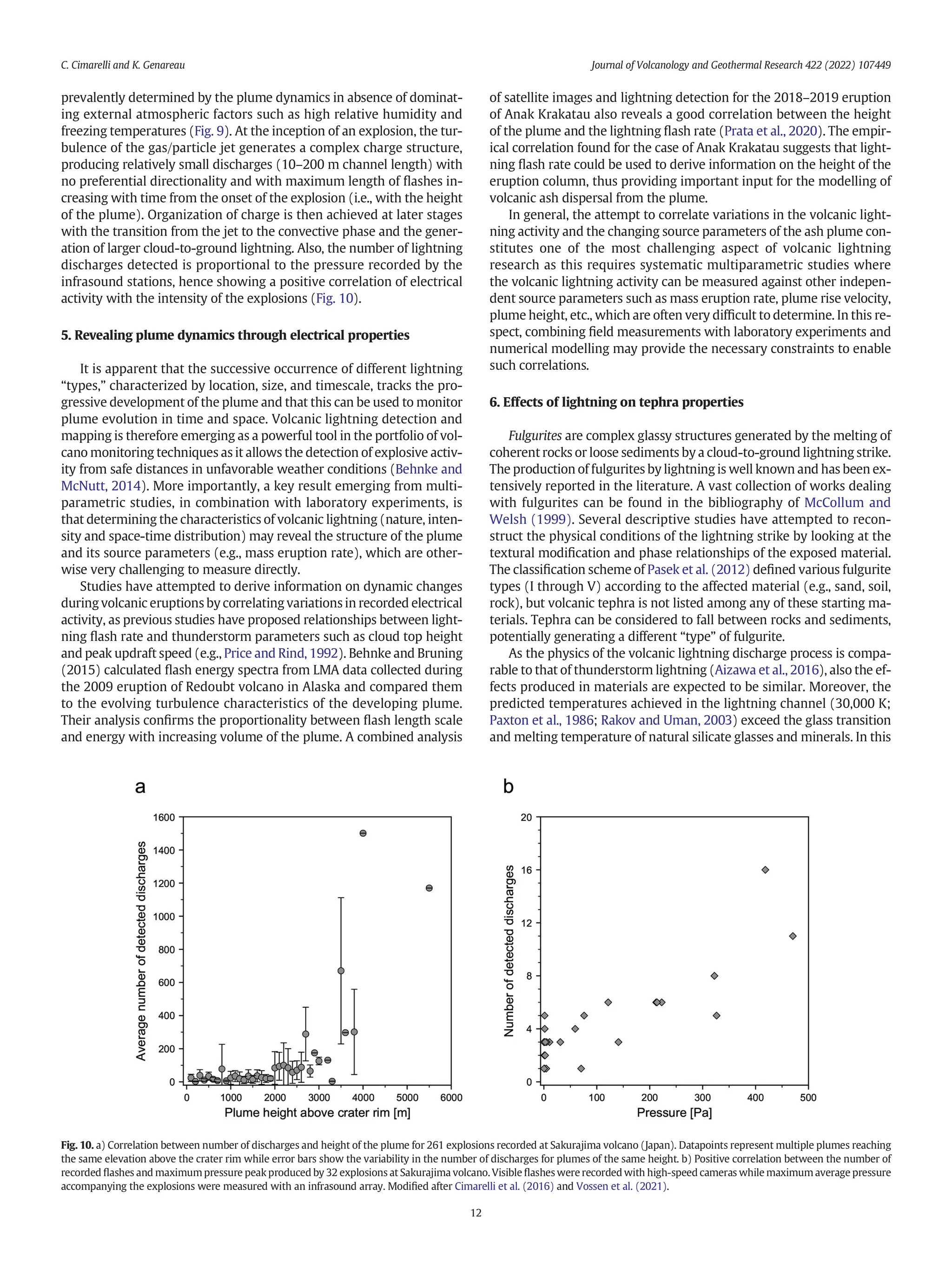 A review of volcanic electrification of the atmosphere and volcanic lightning | PDF