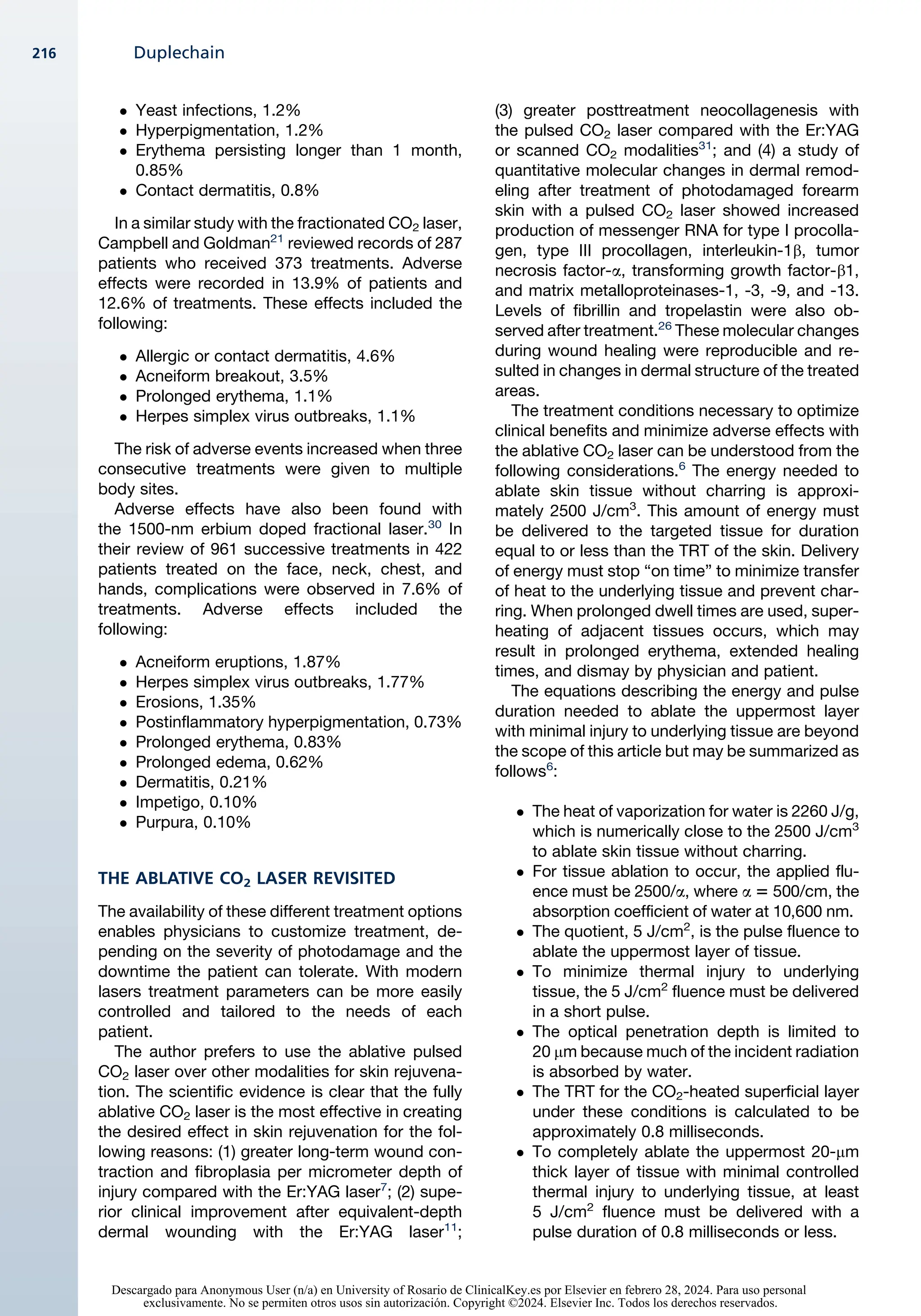 fractional co2 resurfacing has it replacer ablative resurfacin techniques? | PDF