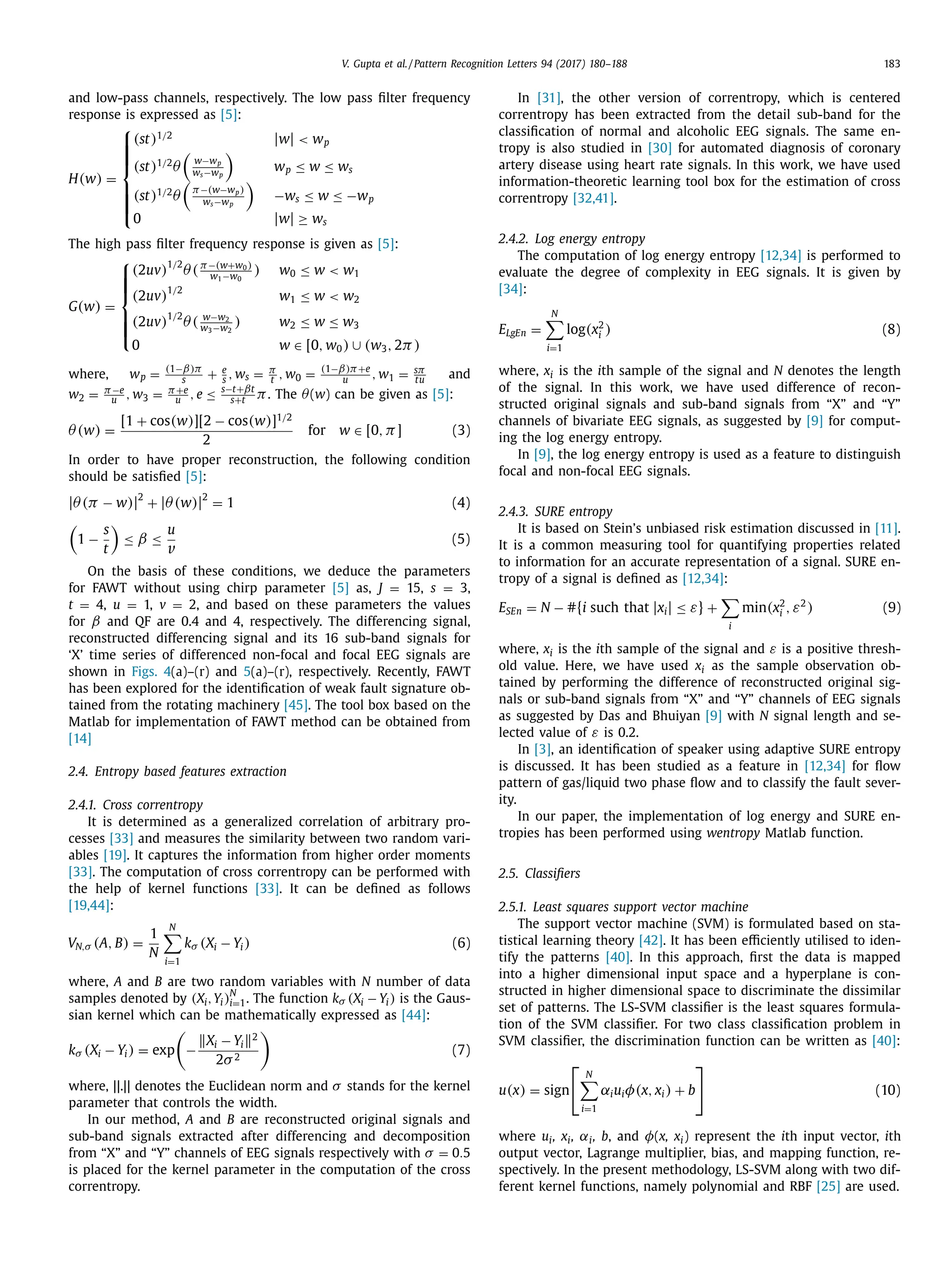 patter journals using wavelet approaches | PDF