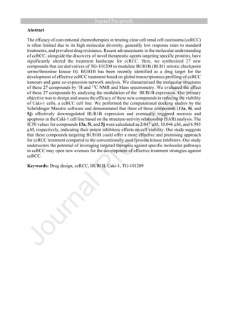 Article - Design and evaluation of novel inhibitors for the treatment ...