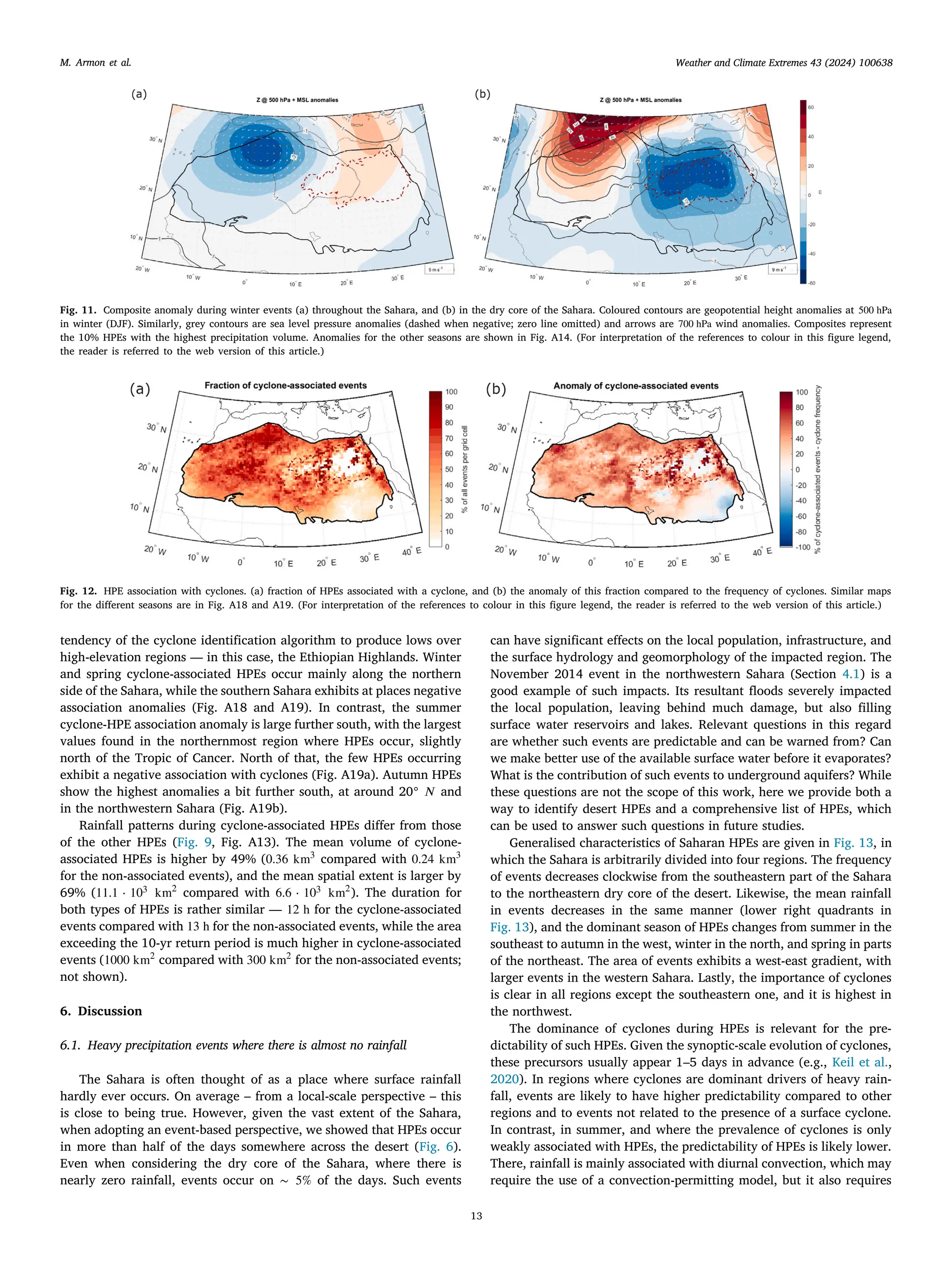 Saharan rainfall climatology and its relationship with surface cyclones ...