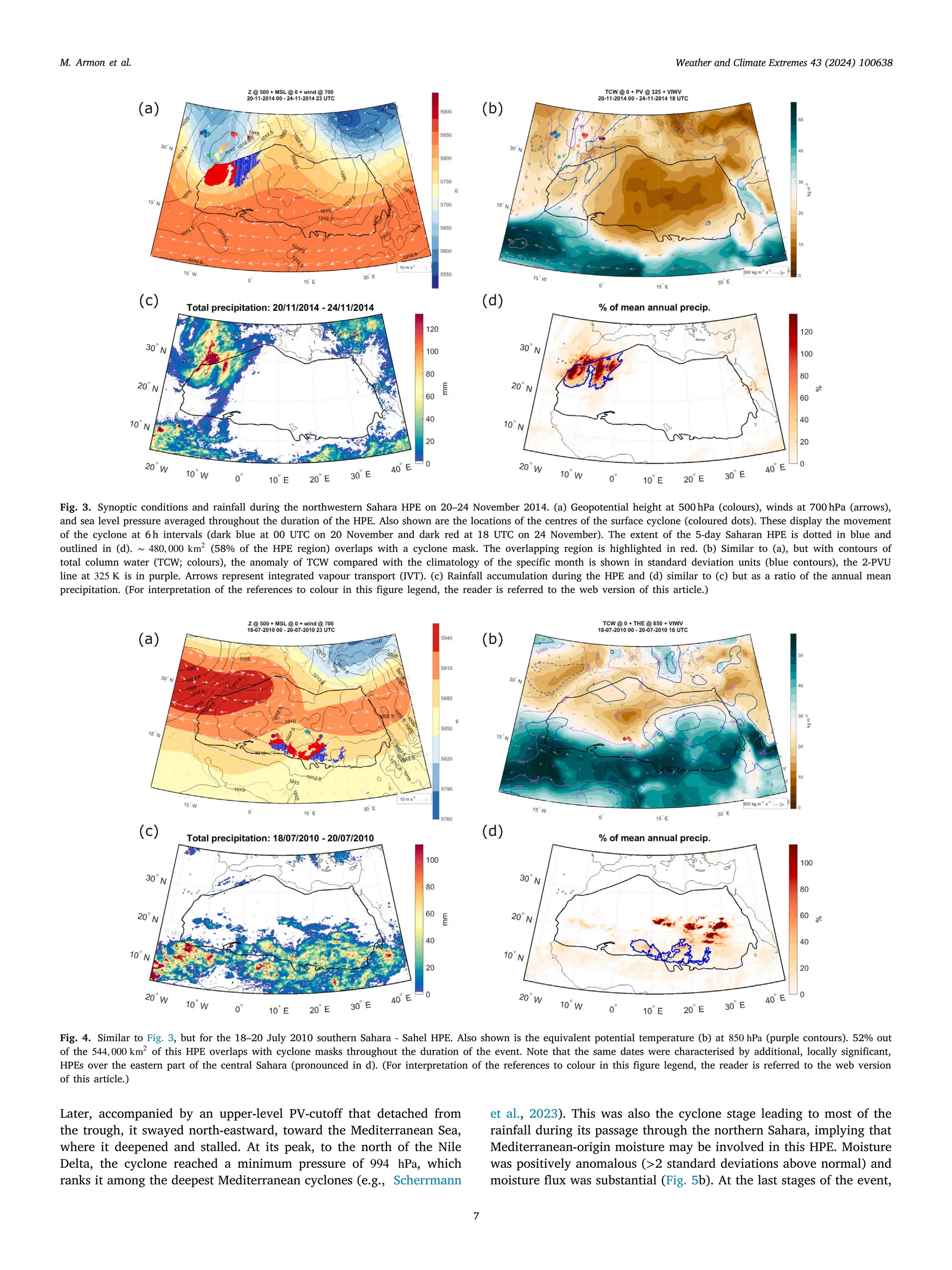 Saharan rainfall climatology and its relationship with surface cyclones ...