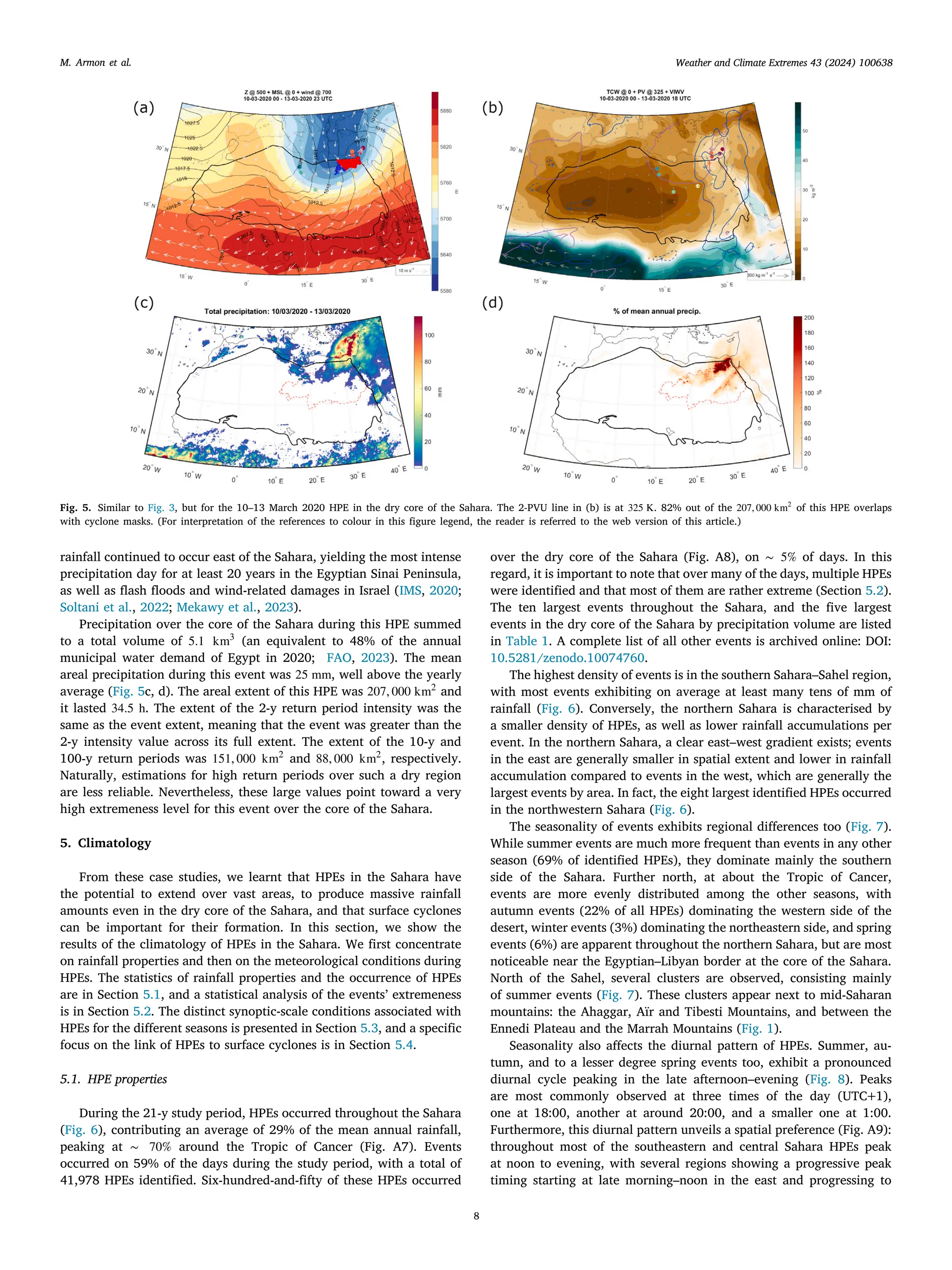 Saharan rainfall climatology and its relationship with surface cyclones ...