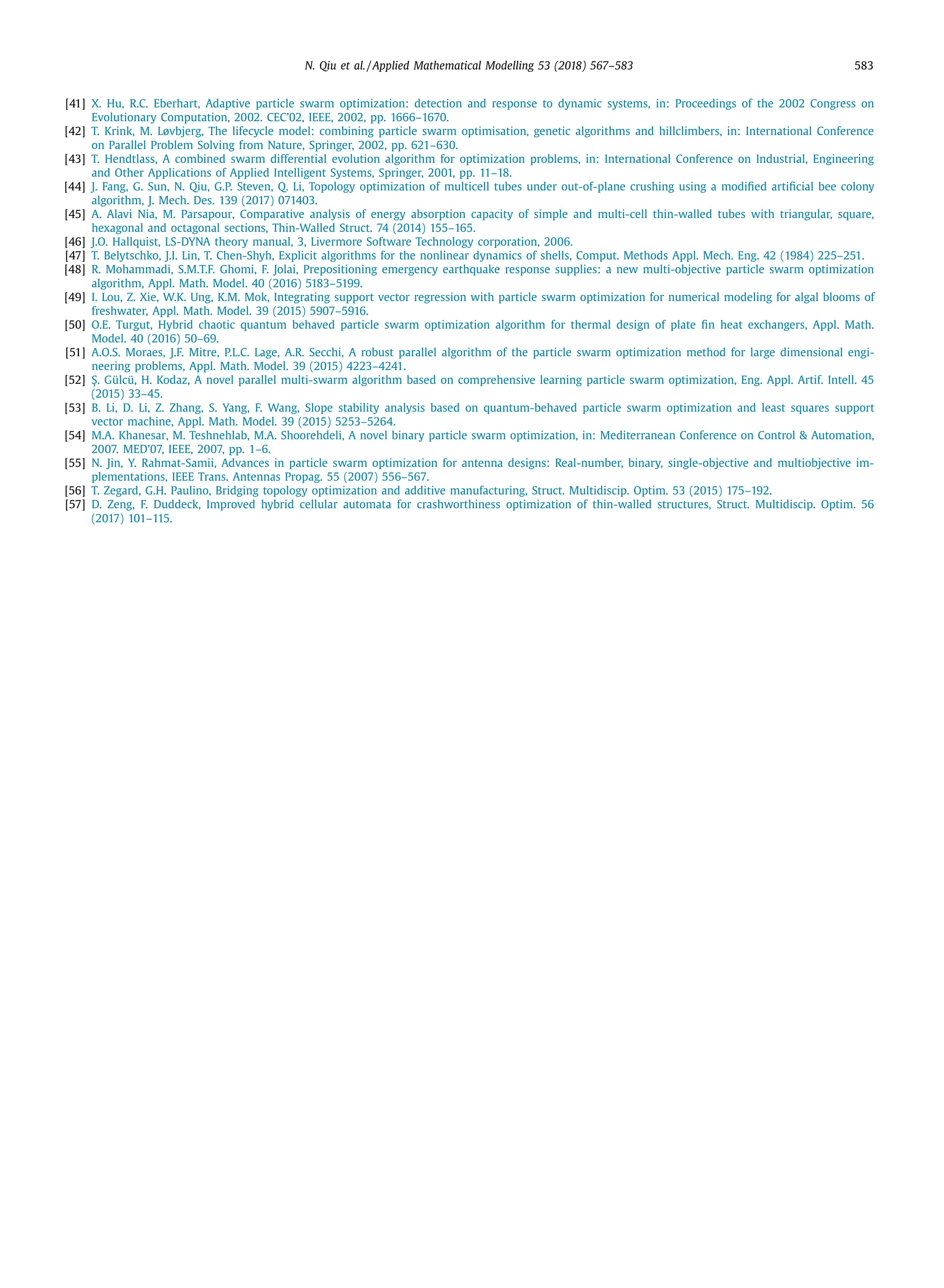 Topological design of multi-cell hexagonal tubes under axial and lateral loading cases using a ...