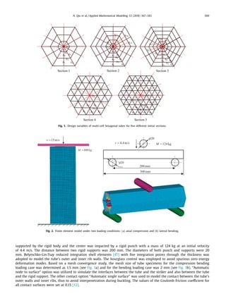 Topological design of multi-cell hexagonal tubes under axial and lateral loading cases using a ...