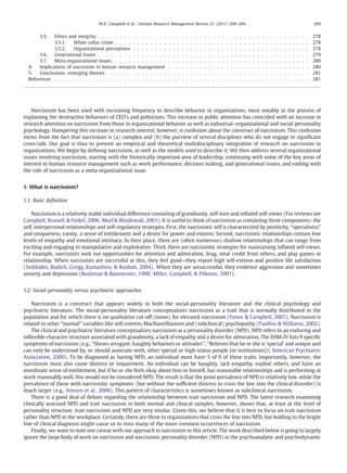 narcissism and leadership in organizational settings | PDF