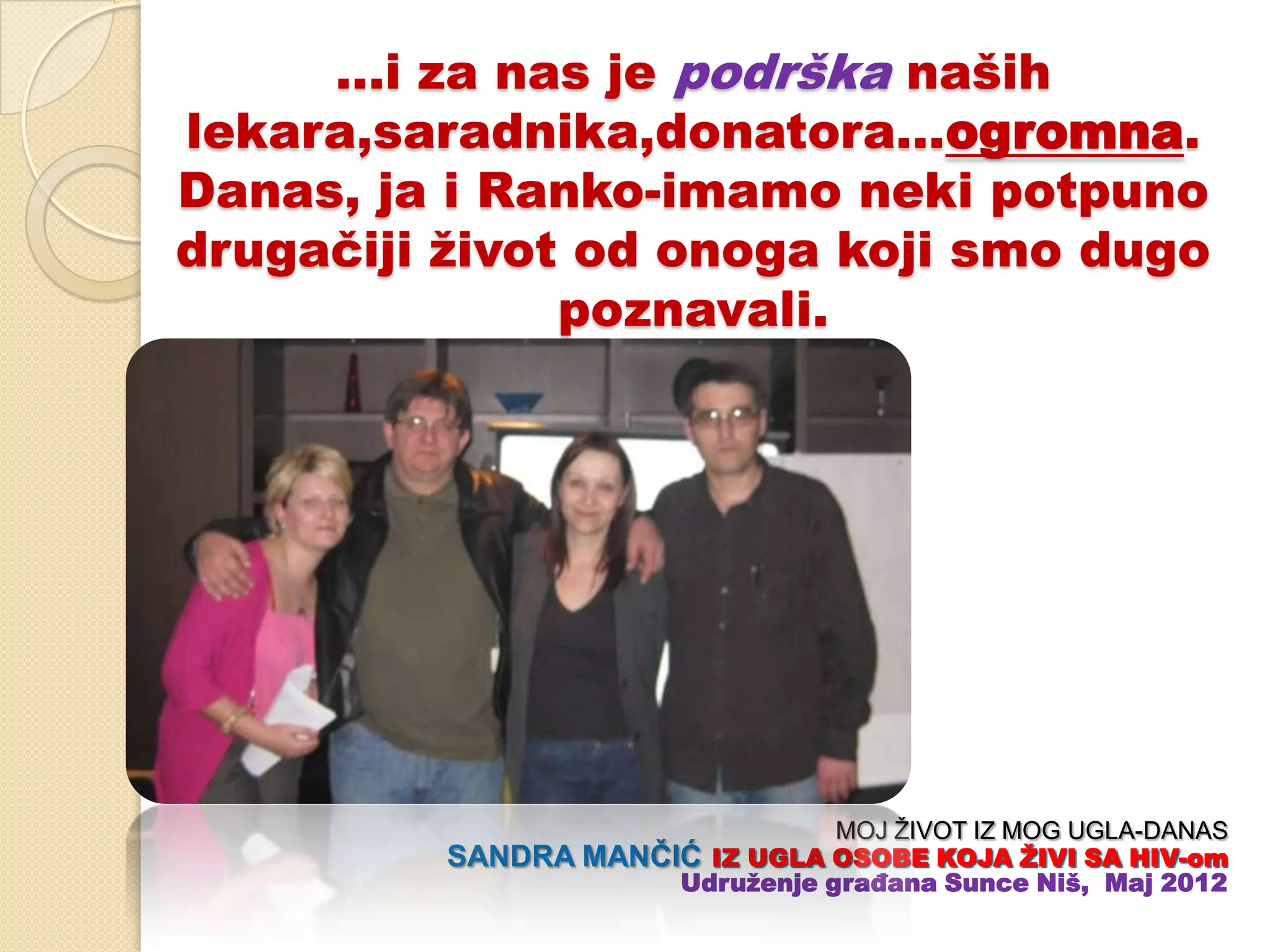 sandra mancic - podrska plhiv | PPTX