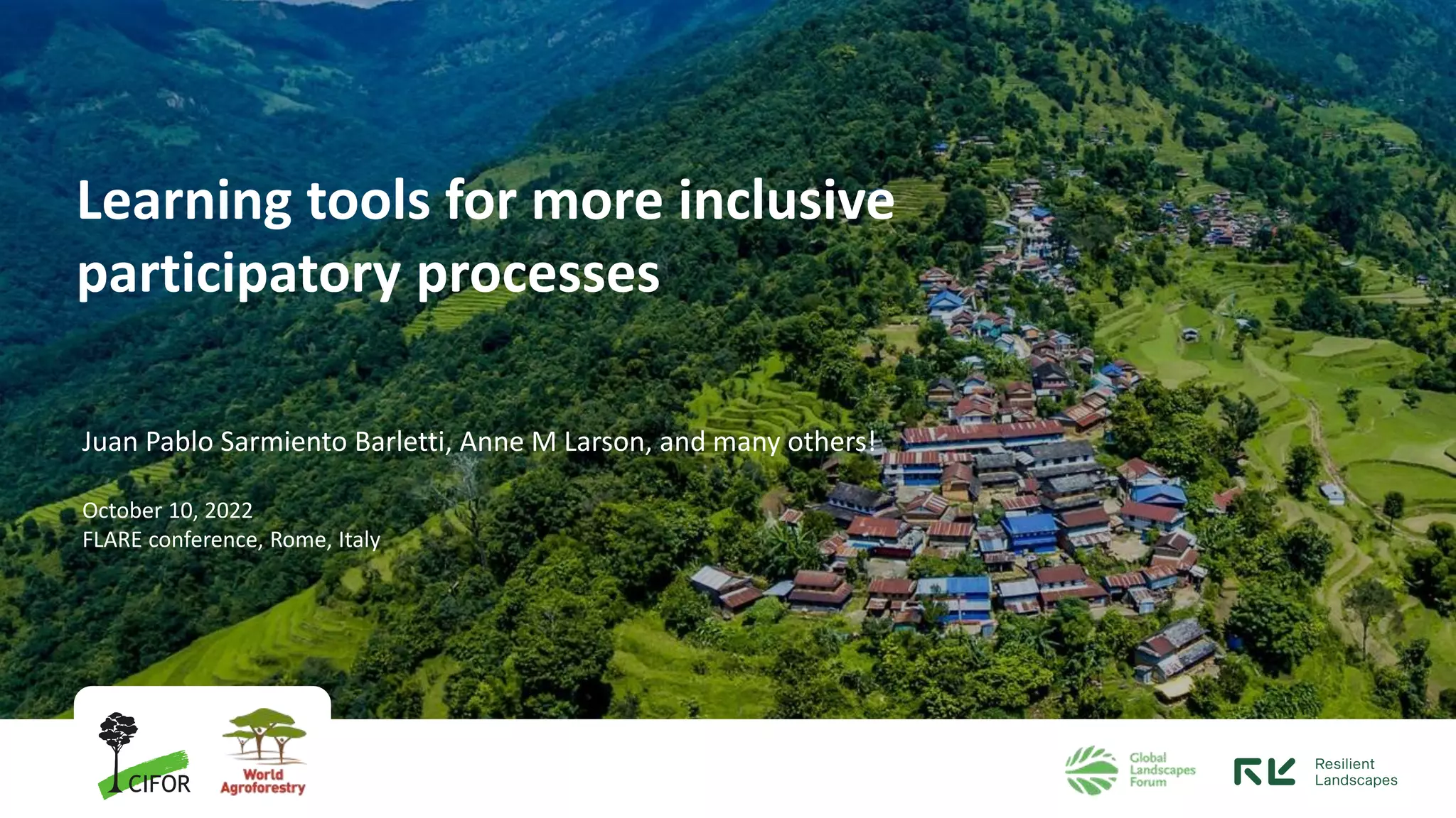 Learning tools for more inclusive participatory processes | PPT