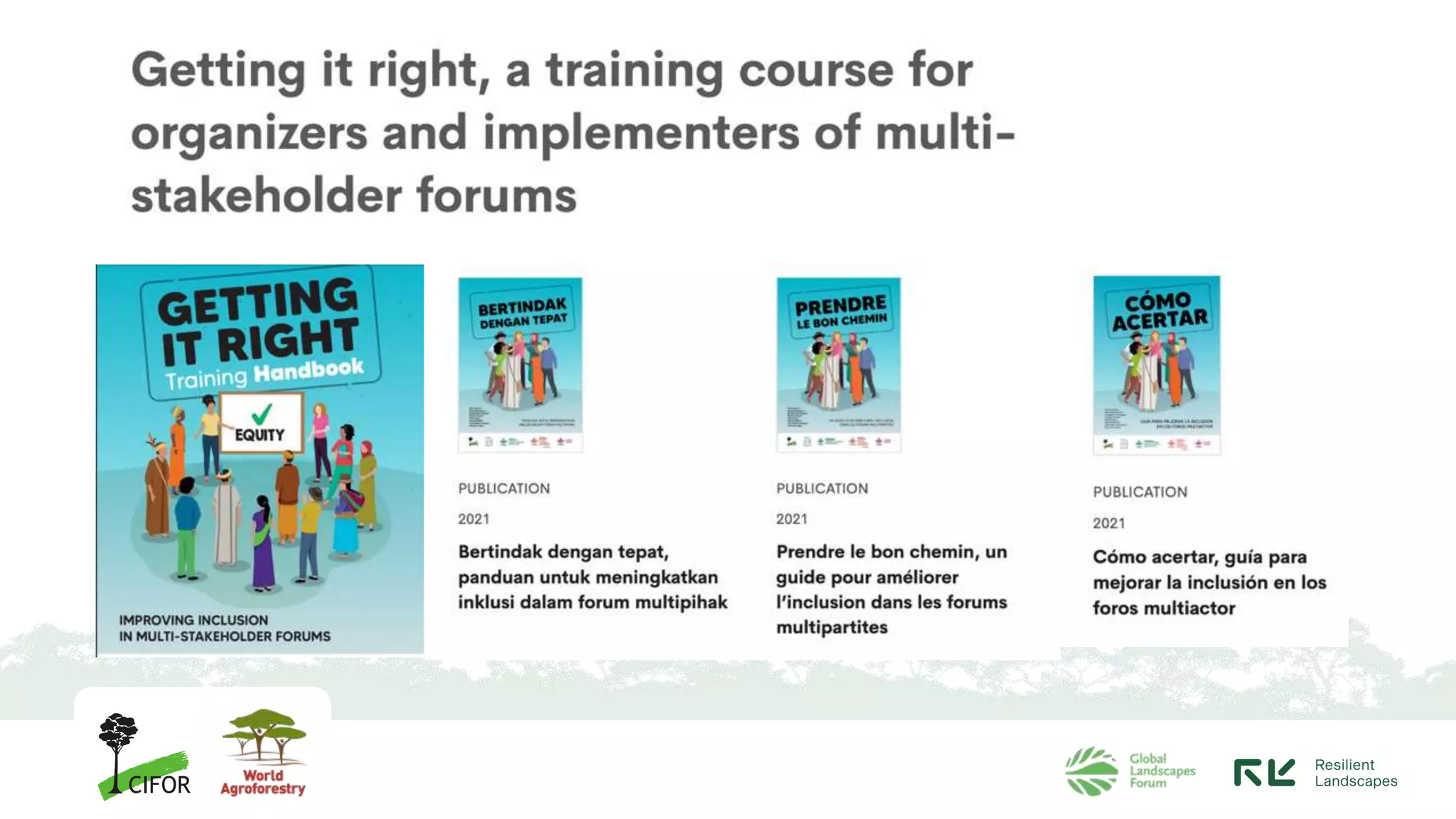 Learning tools for more inclusive participatory processes | PPT