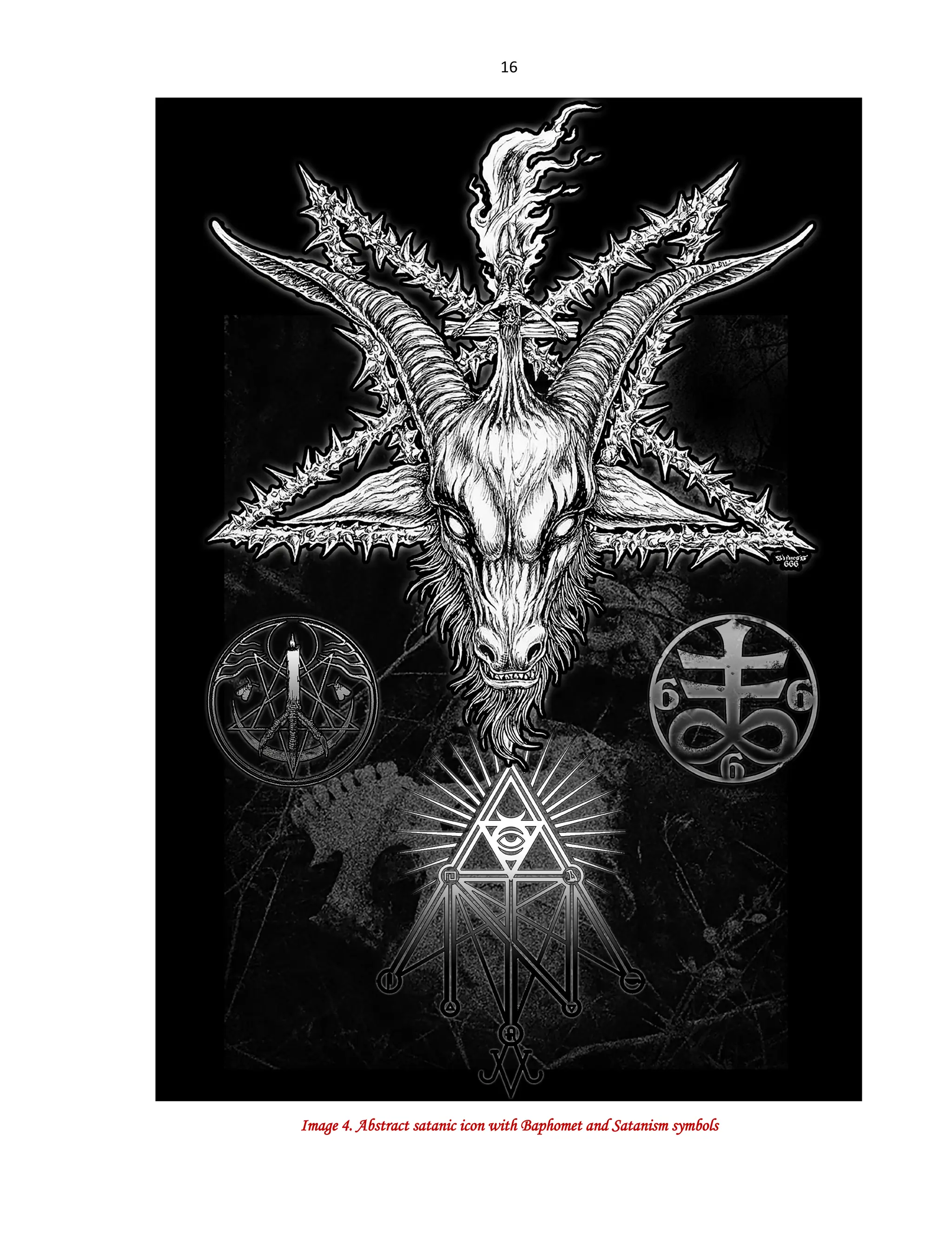SatanArt No. 1 Album theme: Classic image of Satan-Baphomet and ...