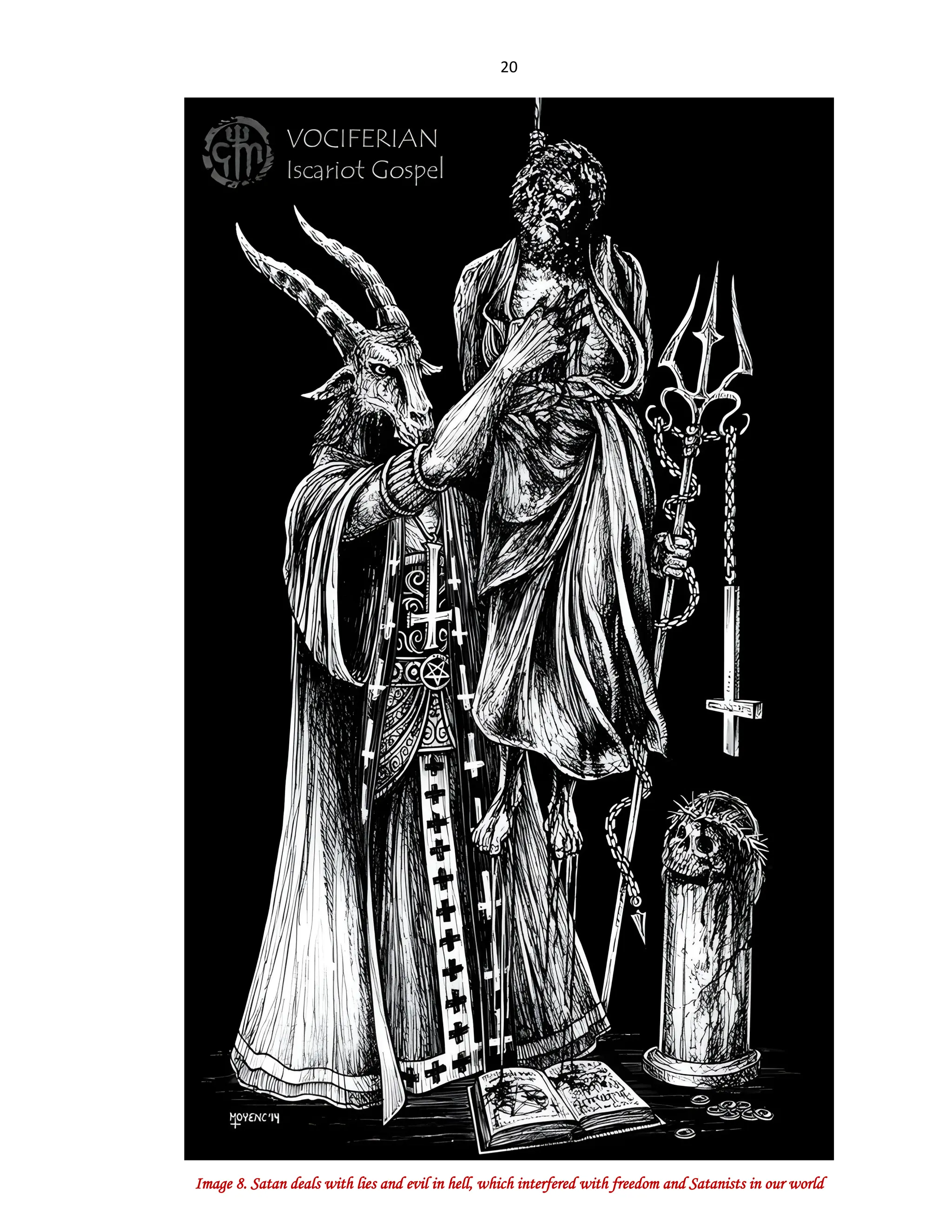 SatanArt No. 1 Album theme: Classic image of Satan-Baphomet and ...