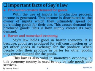 1 say's law of markets | PPTX