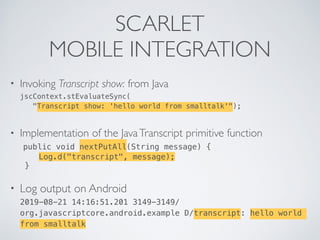 Scarlet SmallTalk | PPT