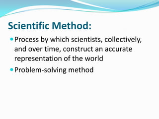 Scientific Method Notes | PPTX | Science