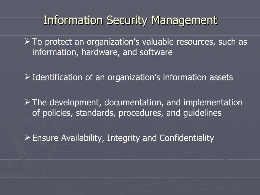 1. security management practices