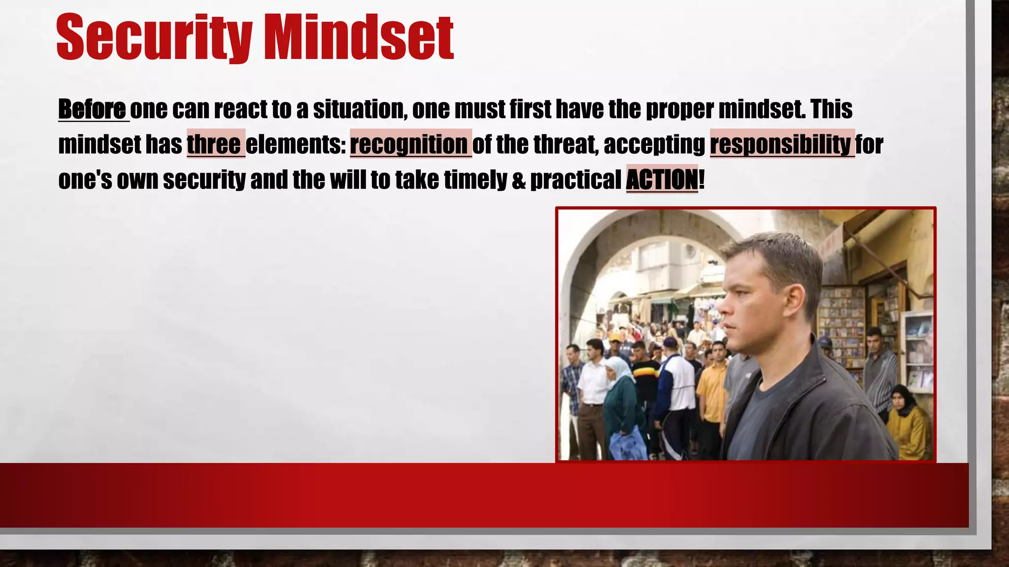 Developing A Security Mindset | PPTX | Crime & Harmful Acts to ...