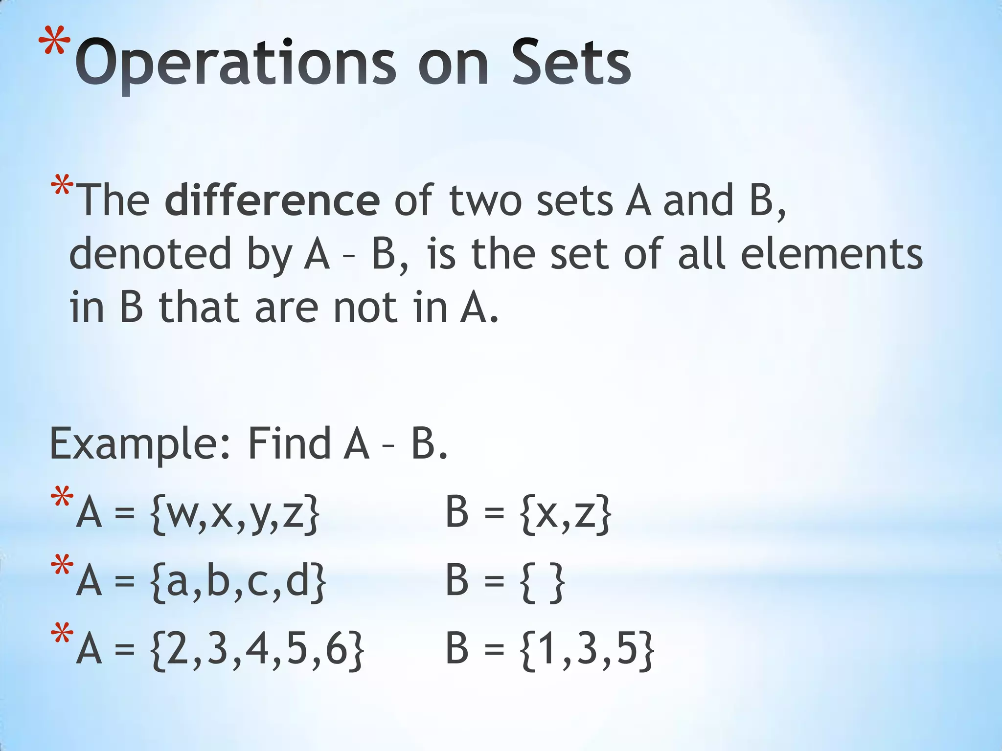 1. sets and basic notations | PPTX