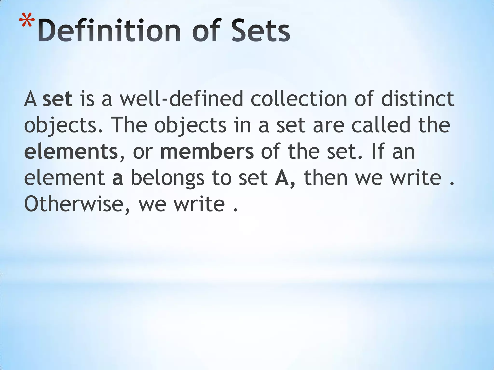 1. sets and basic notations | PPTX