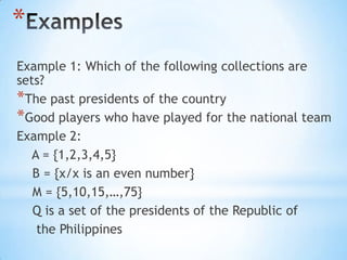 1. sets and basic notations | PPTX