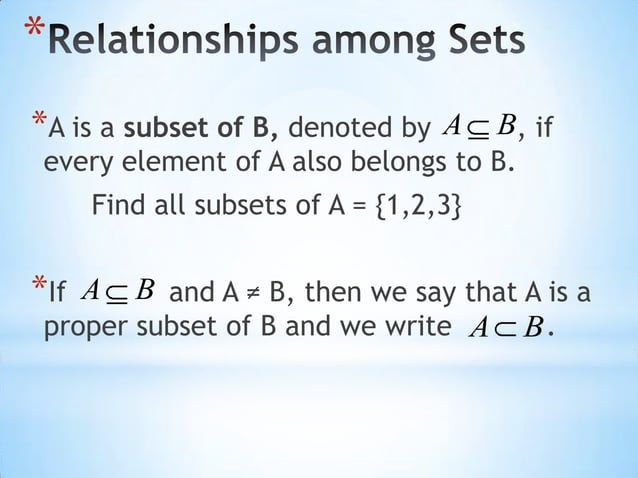 1. sets and basic notations | PPTX