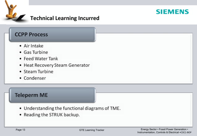 GTE Learning Tracker - Siemens Ltd | PPT