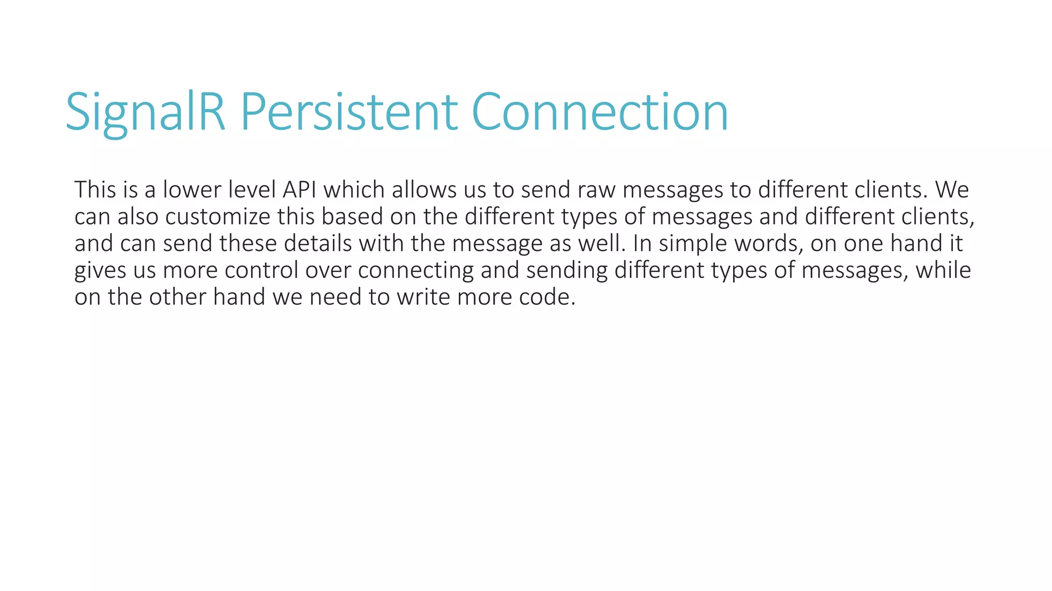 Real Time Web With Signalr Ppt