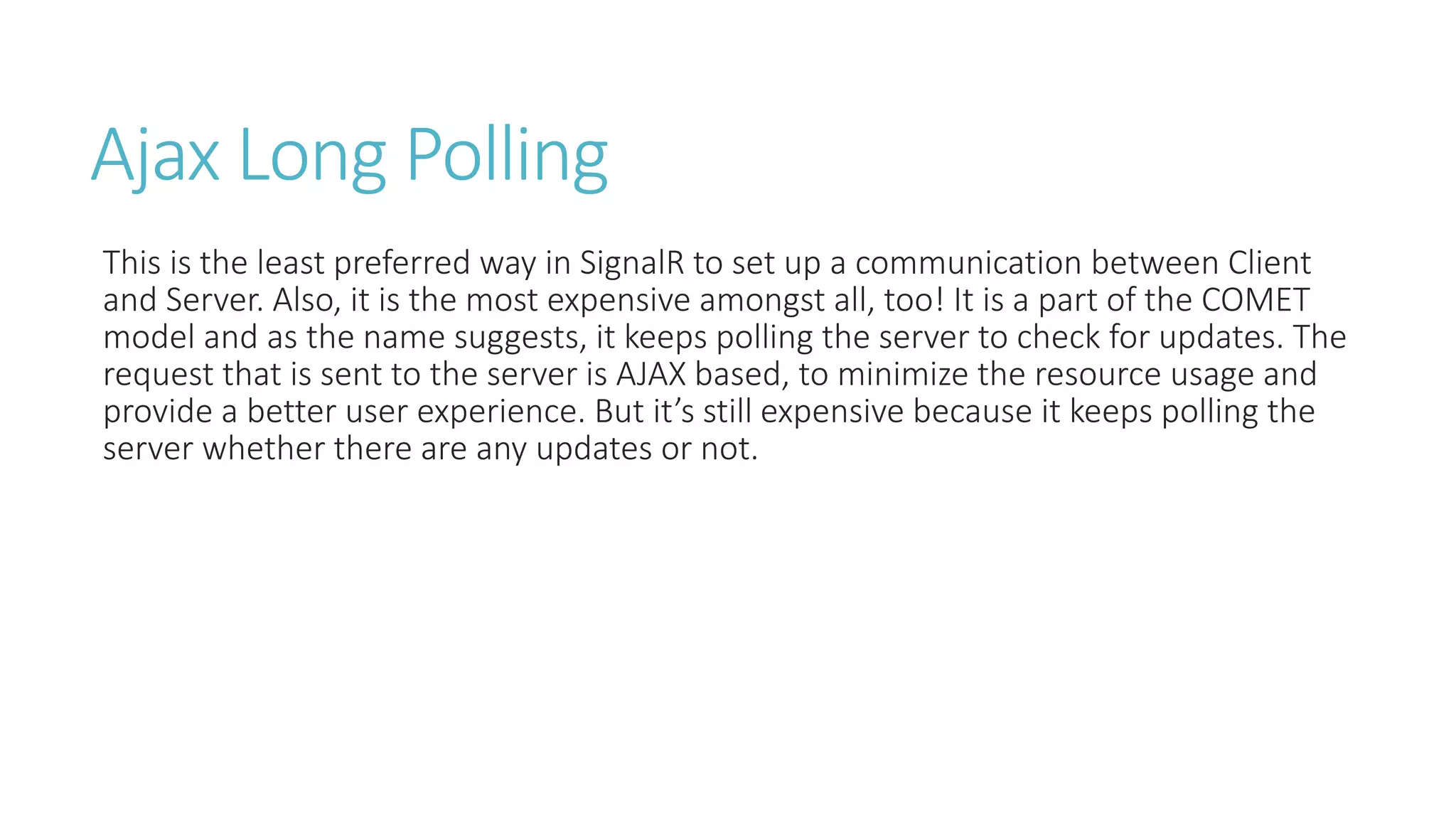 Real Time Web With Signalr Ppt
