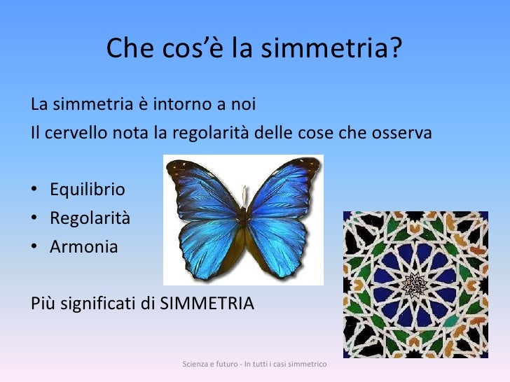 Incontro 2 - Le simmetrie