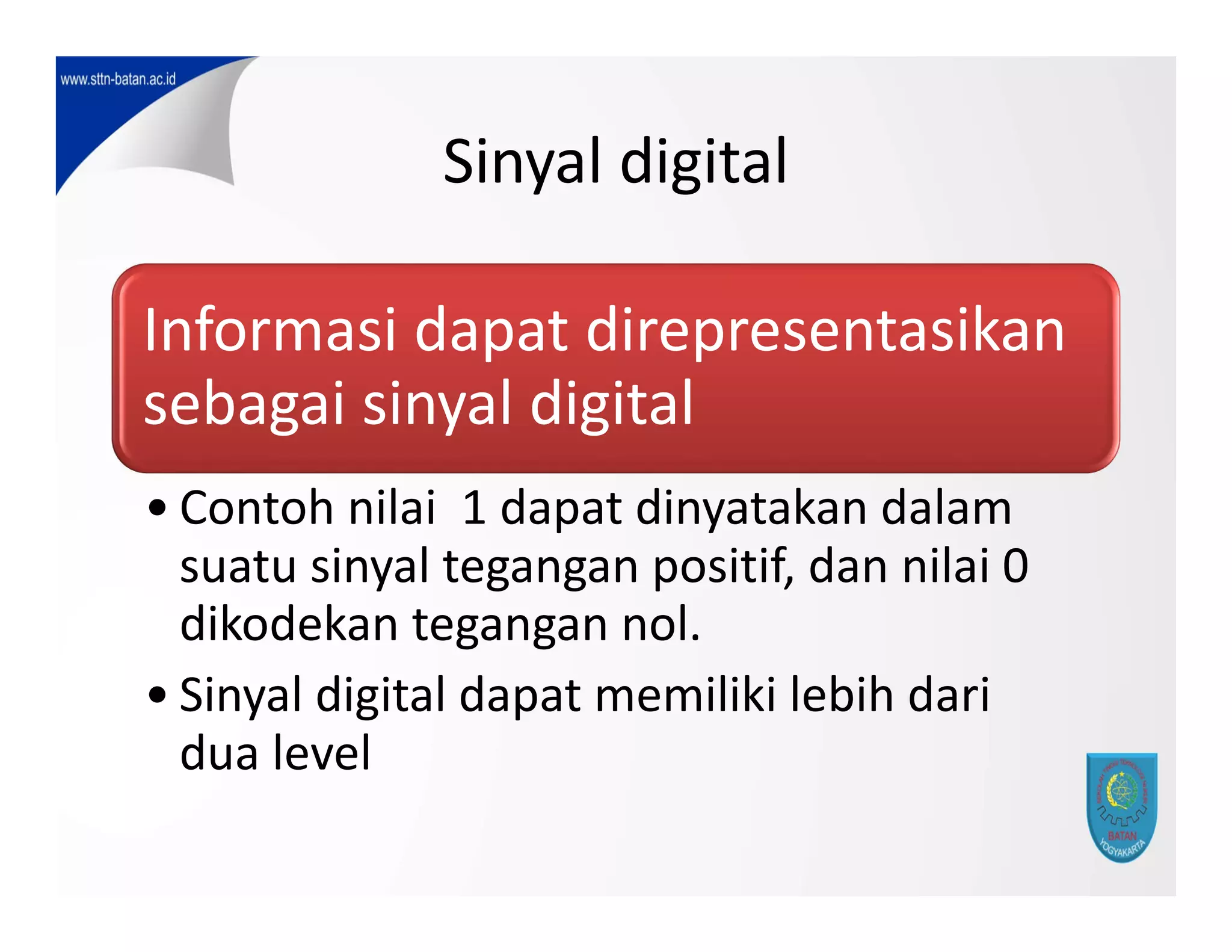 1 sinyal dan data - sinyal digital rev 2020 | PDF