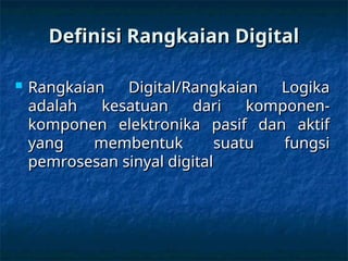 sistem digital dan contoh pengaplikasiannya | PPT