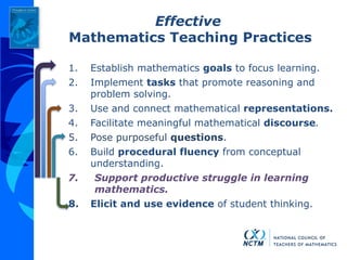 1-Slides-HS-Ziegler NCTM 11-12 Grade pattern task | PPTX