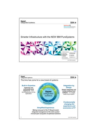 Smarter infrastructure with the new IBM Pure Flex System | PDF