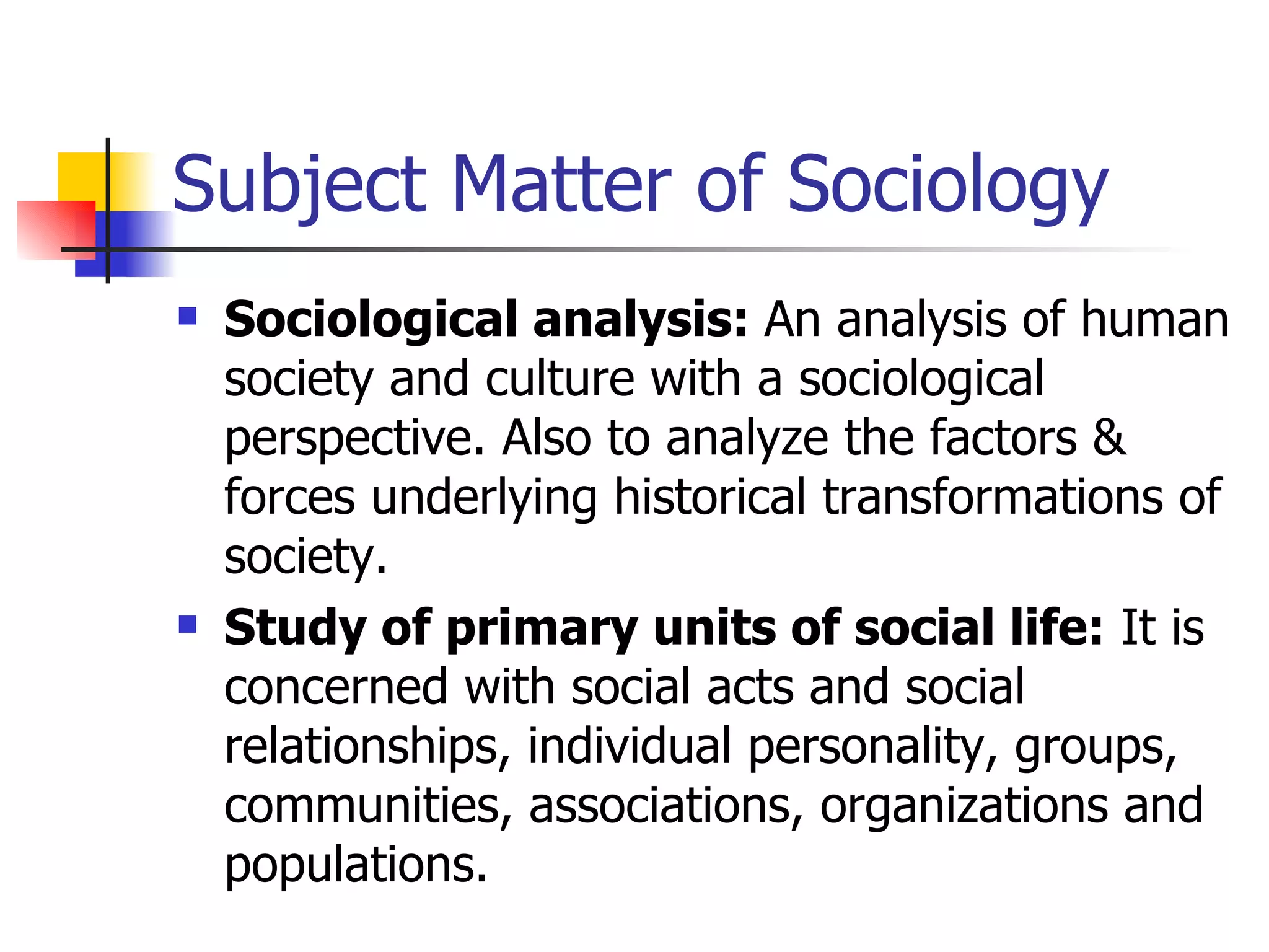 1 Sociology | PPT