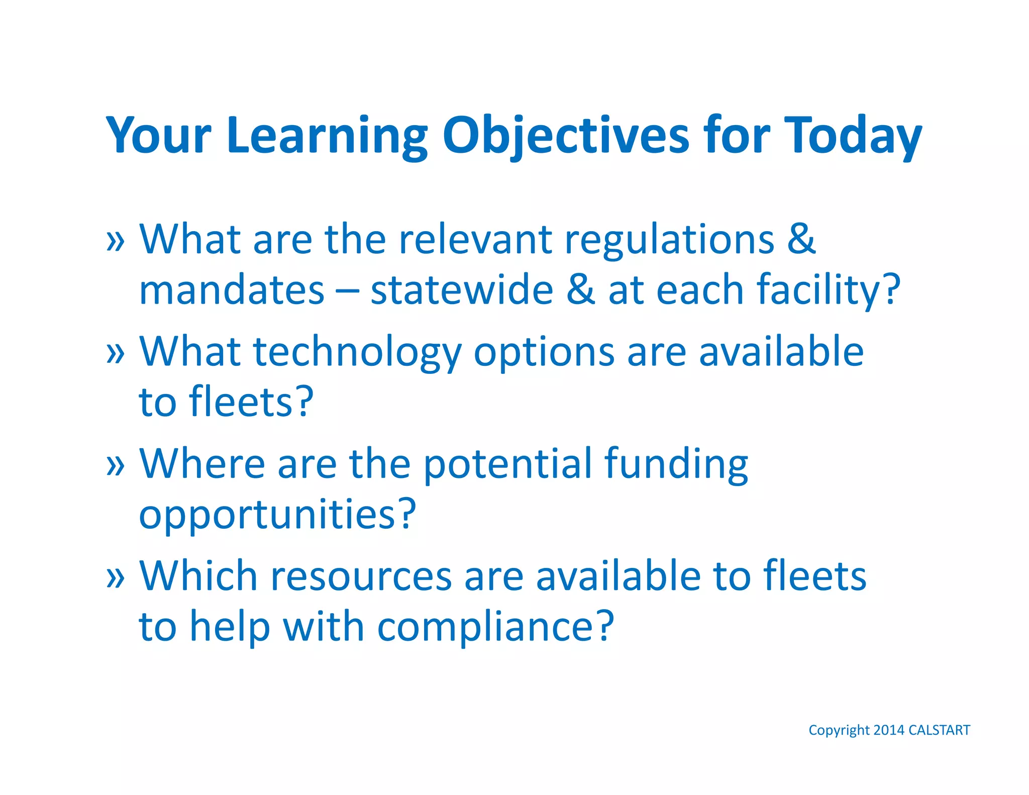 Northern California Green Airport Fleet Partnership Workshop and Expo ...