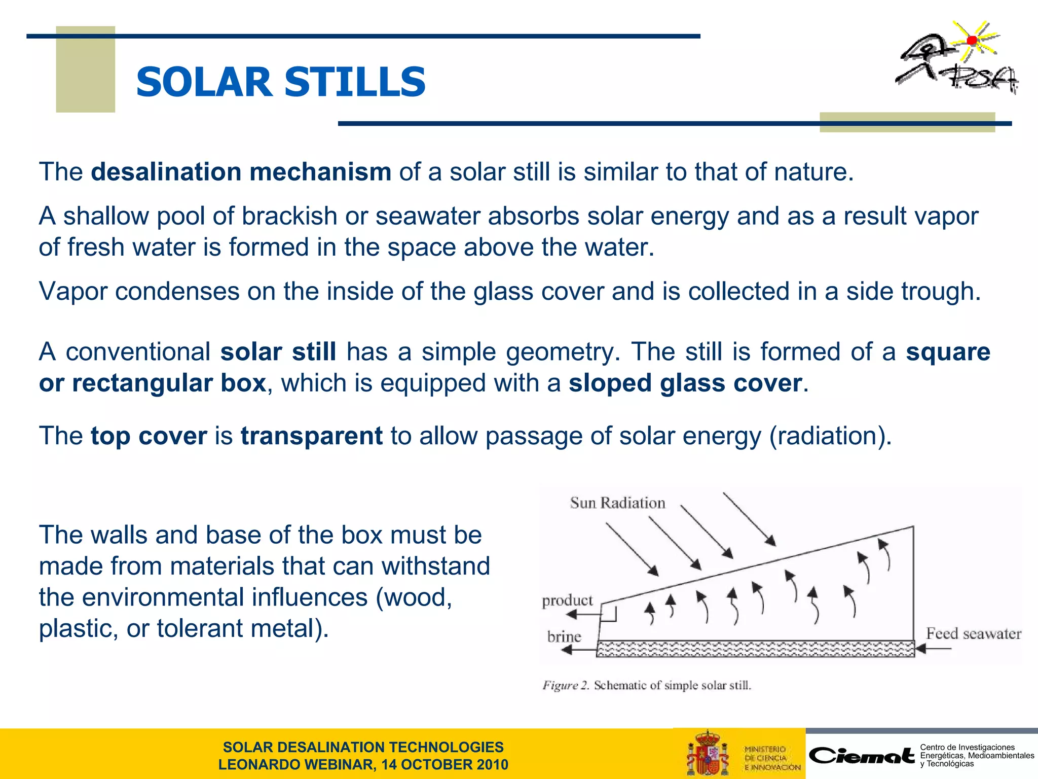 2nd CSP Training series : solar desalination (1/2) | PPT