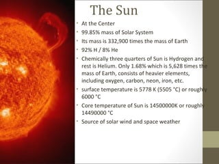 solar system presented by Sajid | PPT | Space and Astronomy | Science